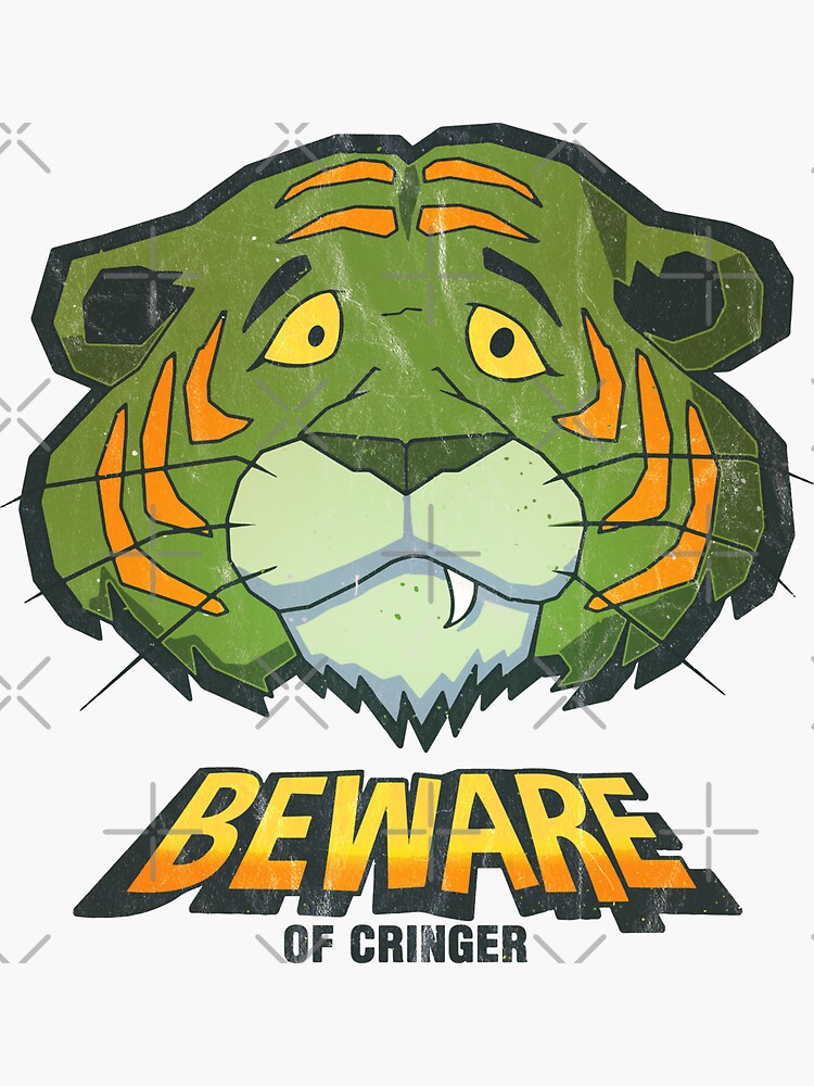 "beware of cringer" Sticker by filippobassano | Redbubble