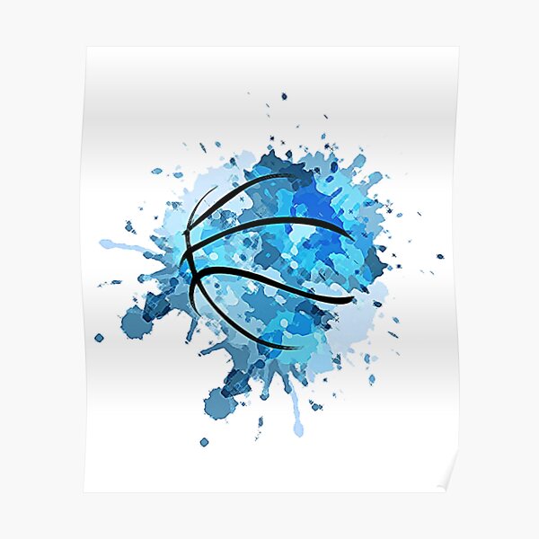 "Make it splash basketball art design" Poster for Sale by trex8992 ...