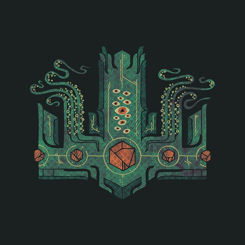 "The Crown of Cthulhu" by Hector Mansilla | Redbubble