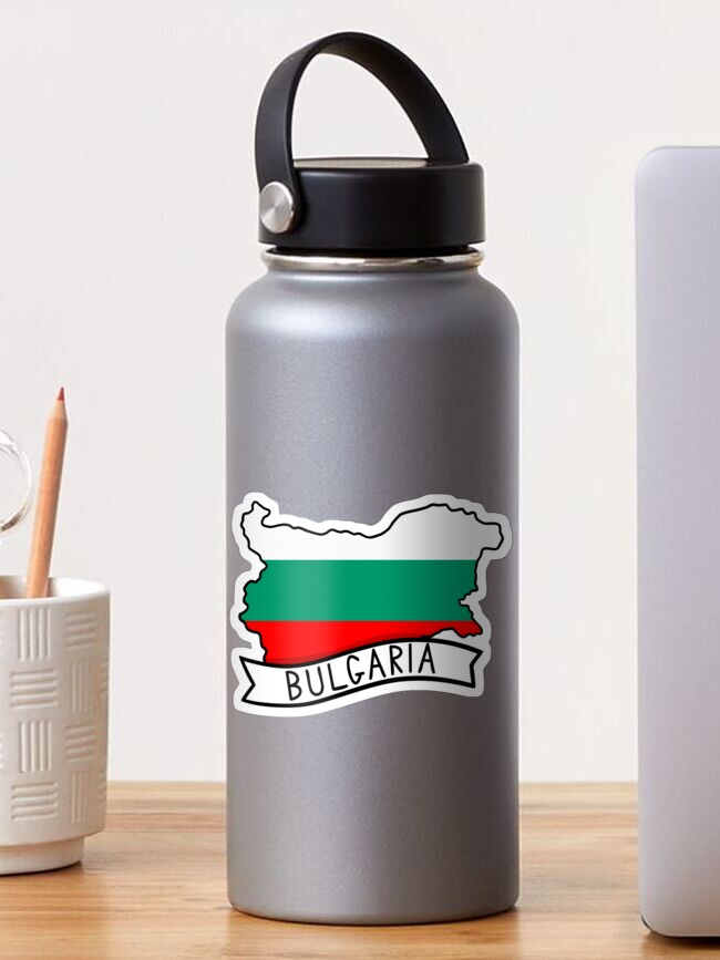 "Bulgaria Flag Map Sticker" Sticker for Sale by Drawingvild | Redbubble