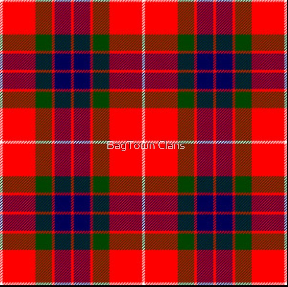"Clan Fraser Tartan " by BagTown Clans | Redbubble