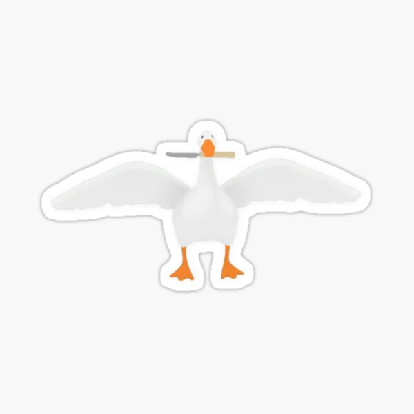 "Untitled goose game" Sticker for Sale by KarapuZpUz | Redbubble