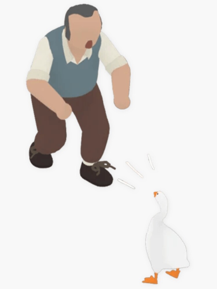 " untitled goose game" Sticker for Sale by KarapuZpUz | Redbubble