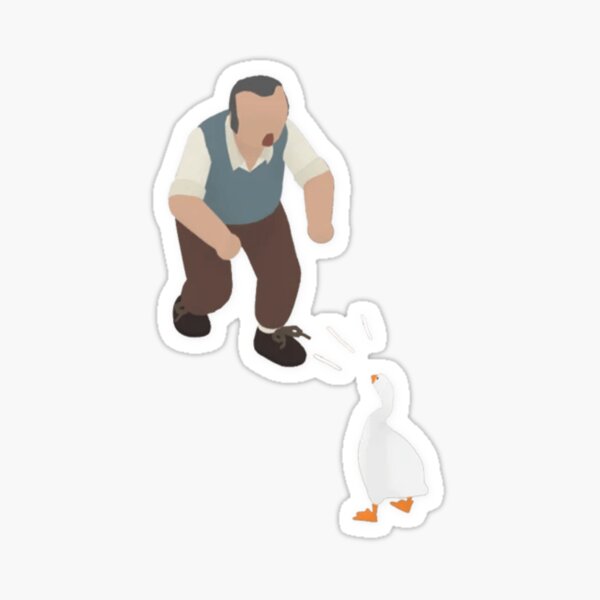 " untitled goose game" Sticker for Sale by KarapuZpUz | Redbubble