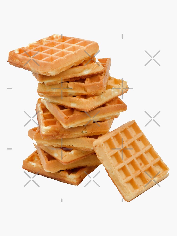 "Waffle sticker" Sticker for Sale by barbz2020 | Redbubble