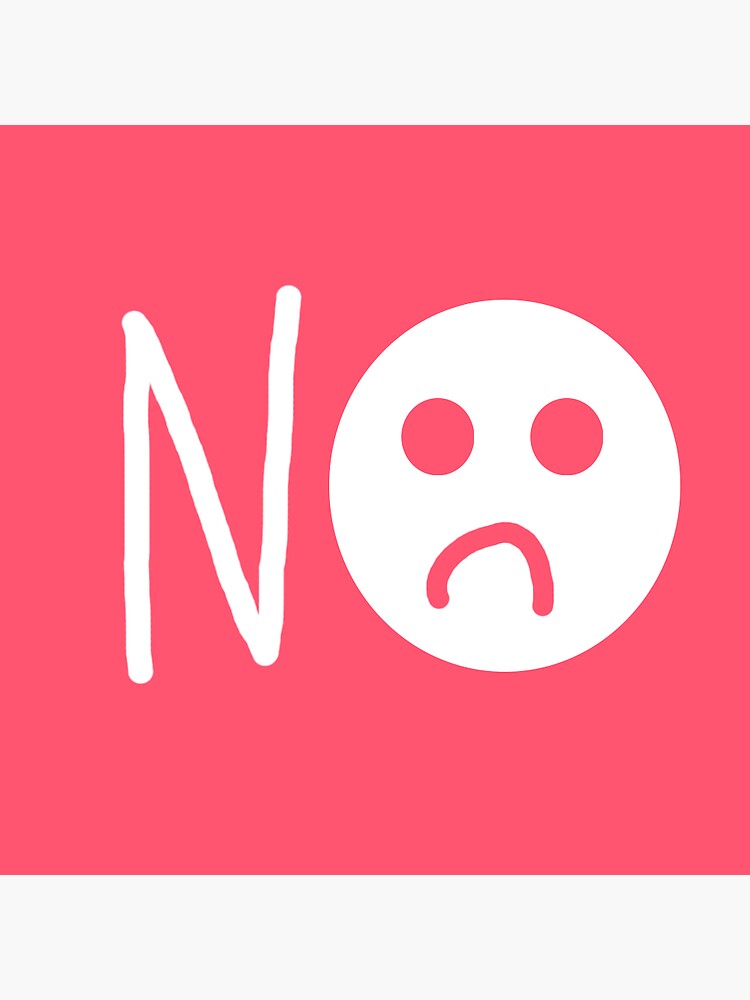 "No [sad face]" Sticker for Sale by Peterm0x | Redbubble