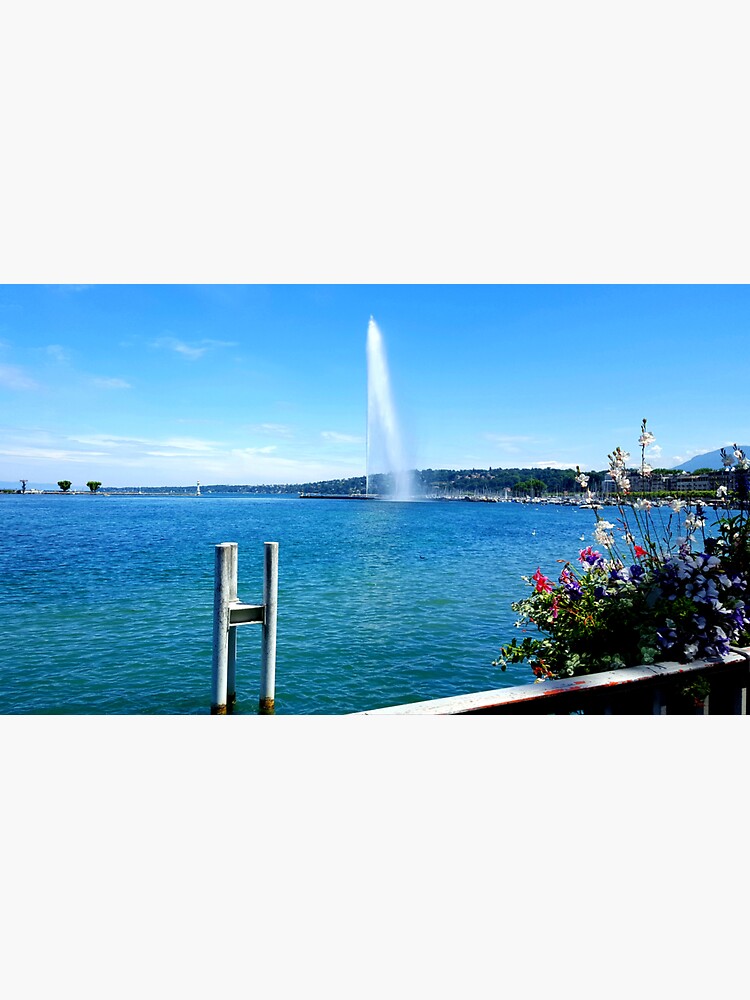 "Jet d'Eau (Water Fountain)" Sticker for Sale by Herrayon | Redbubble