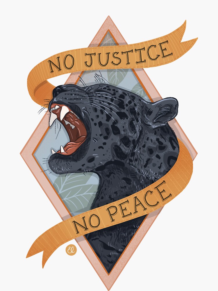 "Justice Patch" Sticker by emilycongdon | Redbubble