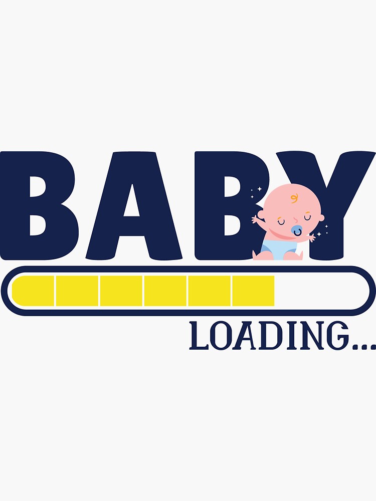 Pegatina « lindo diseño titulado Baby Loading Design. Perfecto para los ...