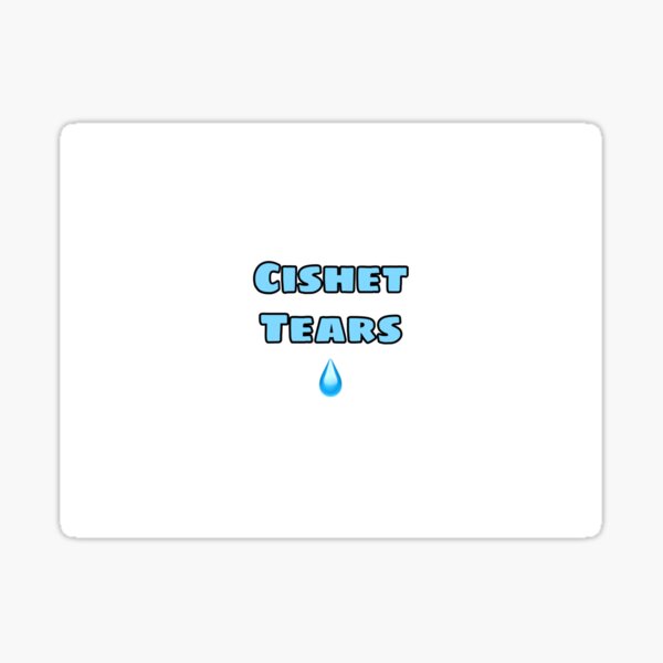 ""Cishet Tears" Blue version" Sticker for Sale by Romansshoulder ...