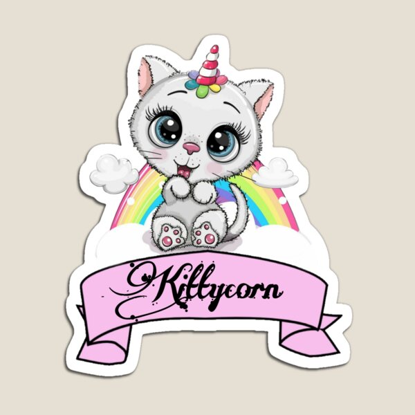 Kittycorn Magnets | Redbubble
