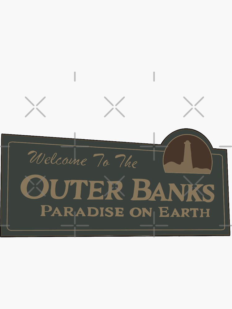 "Outer Banks Sign" Sticker for Sale by designsbyalyssa | Redbubble