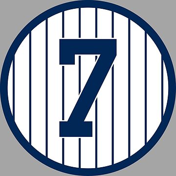 "Mickey Mantle #7 Jersey Number" Canvas Print for Sale by StickBall ...