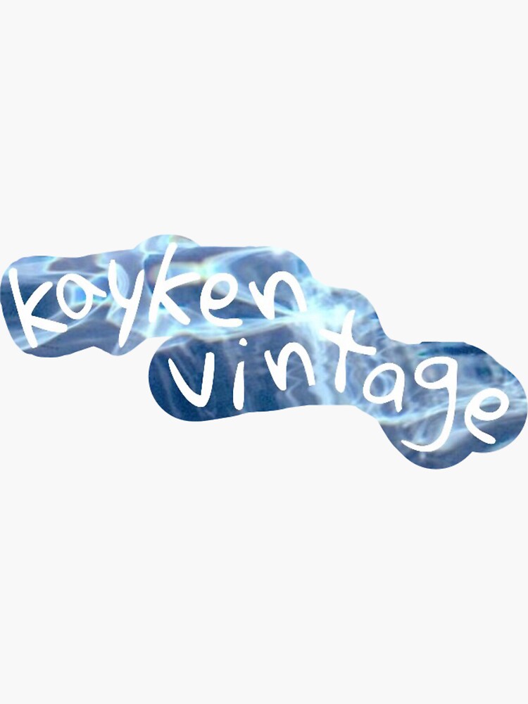 "depop water logo" Sticker by Kayken556 | Redbubble