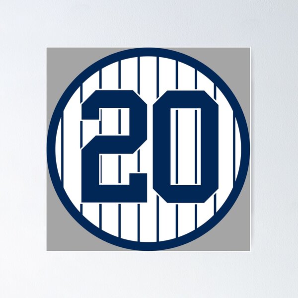 "Jorge Posada #20 Jersey Number" Poster for Sale by StickBall | Redbubble