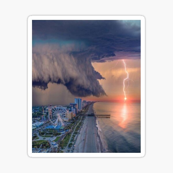 "Red Lightning Strike " Sticker by Ghostach | Redbubble