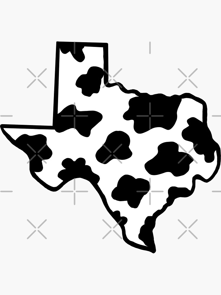 "Cow print texas " Sticker for Sale by Breanaaortizz | Redbubble