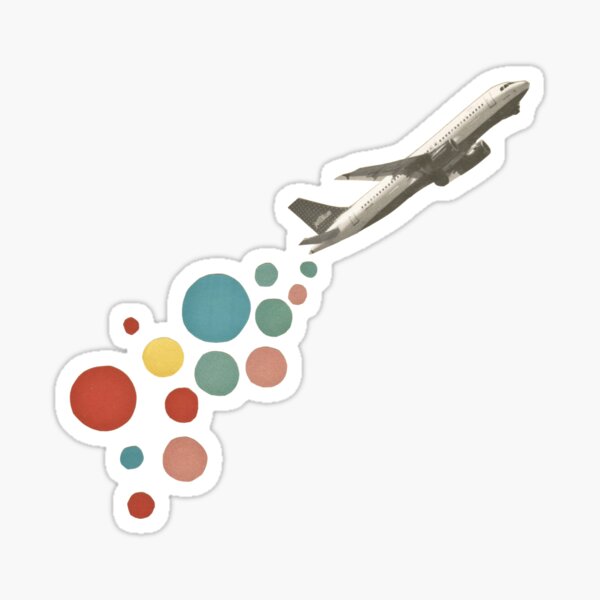 "Leaving on a Jet Plane" Sticker for Sale by Cassia | Redbubble