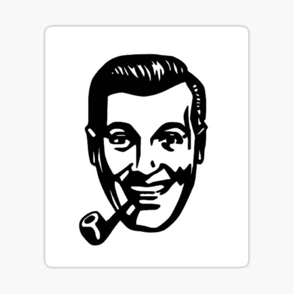 "J.R. "Bob" Dobbs - Church of the SubGenius" Sticker for Sale by ...