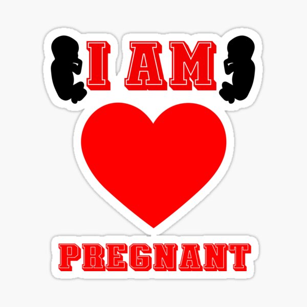 " who are expecting a baby." Sticker by Imutobi | Redbubble