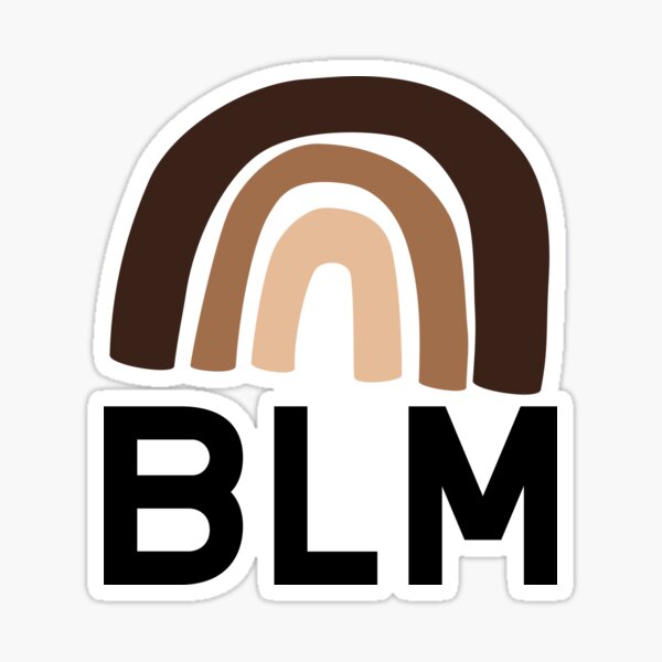 "BLM Black Lives Matter Rainbow Skin Colors" Sticker for Sale by ...