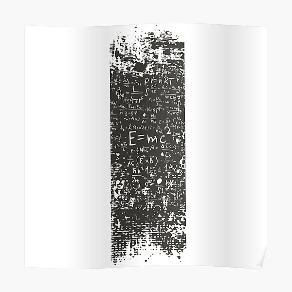 "Albert Einstein Physics Equation" Poster by rockmediv90 | Redbubble