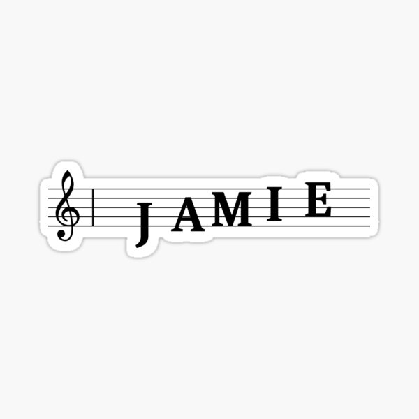 "Name Jamie" Sticker by gulden | Redbubble