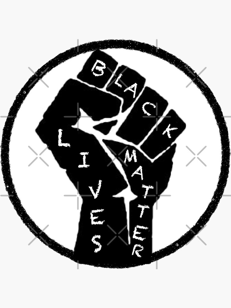 "BLM FIST" Sticker for Sale by artiskoolot7 | Redbubble