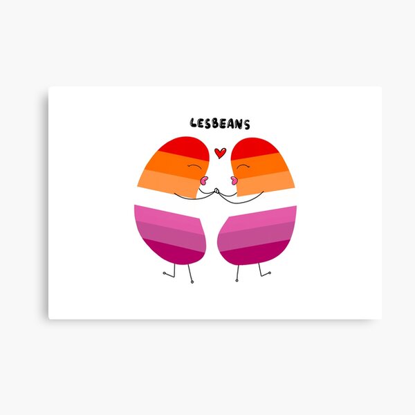 "Lesbeans in love" Canvas Print for Sale by fairylite | Redbubble