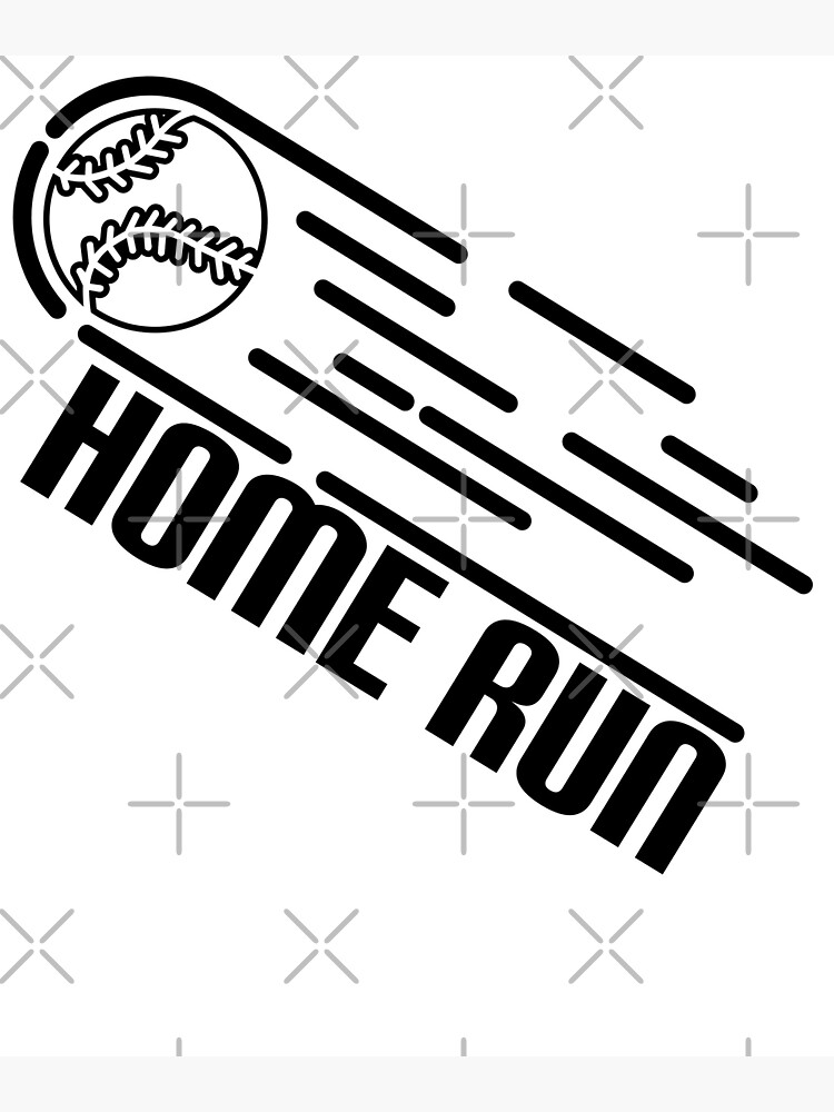 Pegatina «Logotipo de Home Run de béisbol» de EllianhPi | Redbubble