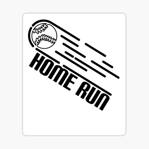 "Baseball Home Run logo" Sticker for Sale by EllianhPi | Redbubble