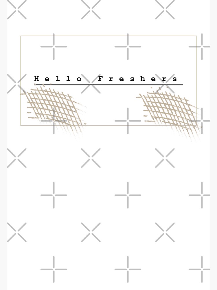 "Hello Freshers" Sticker for Sale by Dormie | Redbubble