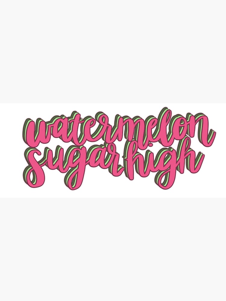 "Harry Styles Watermelon Sugar High" Poster for Sale by kiwisugardesign ...