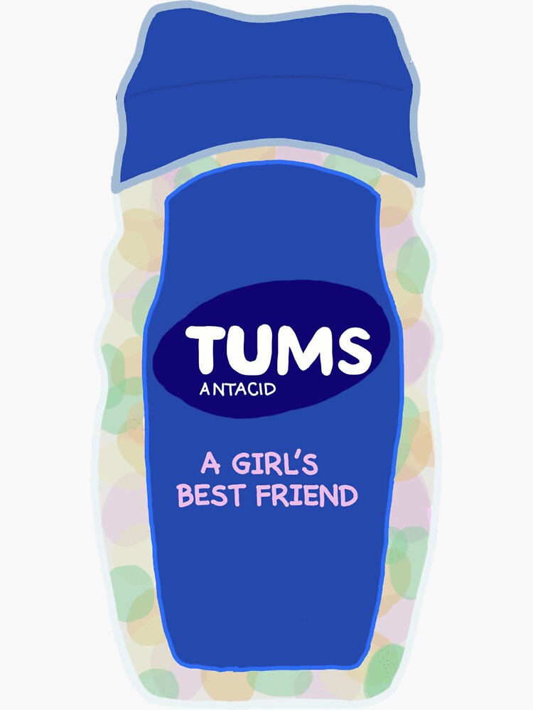 "Funny Tums - A Girl’s Best Friend" Sticker for Sale by aacimarolli ...