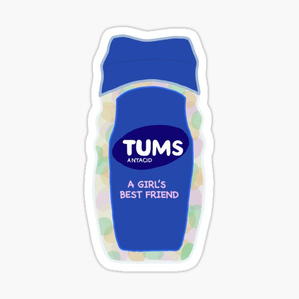 "Funny Tums - A Girl’s Best Friend" Sticker for Sale by aacimarolli ...
