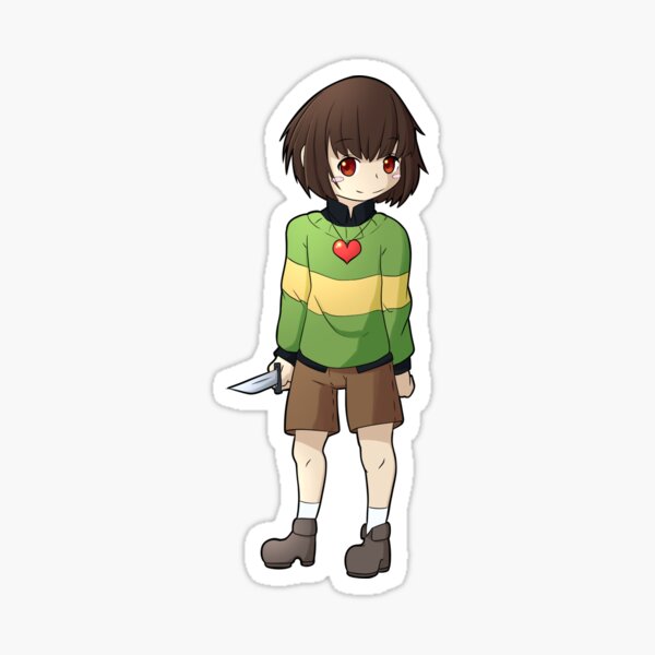 "Chara Undertale" Sticker by petalpatches | Redbubble