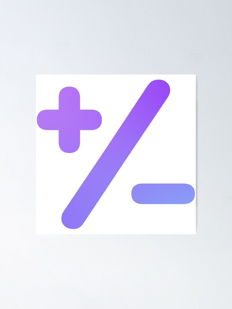 "Ultimate Counter + / - Logo" Poster by DylanMcD8 | Redbubble