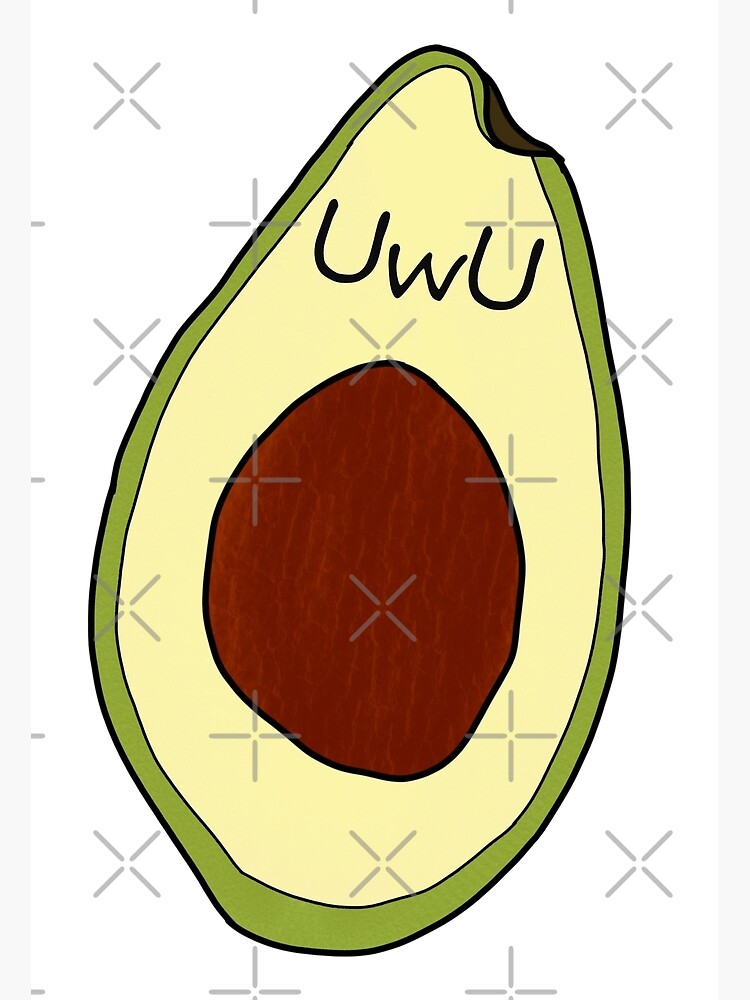 "Avocado UwU Subtle Anime Slap" Photographic Print by everyspender ...