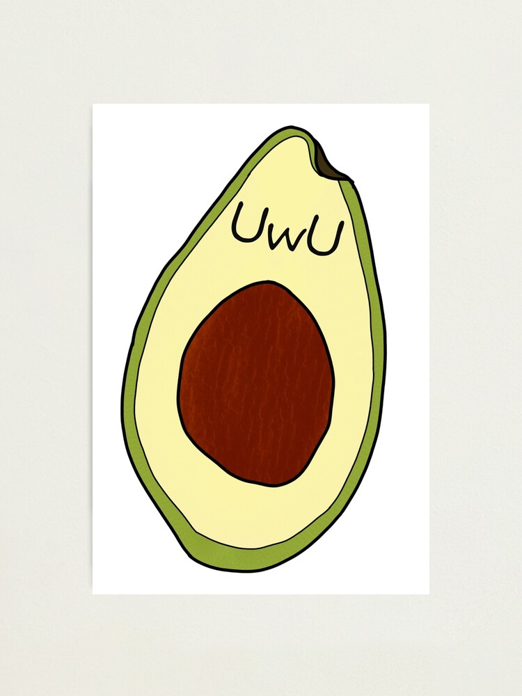 "Avocado UwU Subtle Anime Slap" Photographic Print by everyspender ...