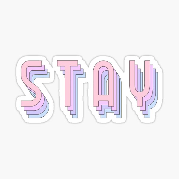 "Stray Kids STAY Pastel Aesthetic " Sticker for Sale by bububybop ...