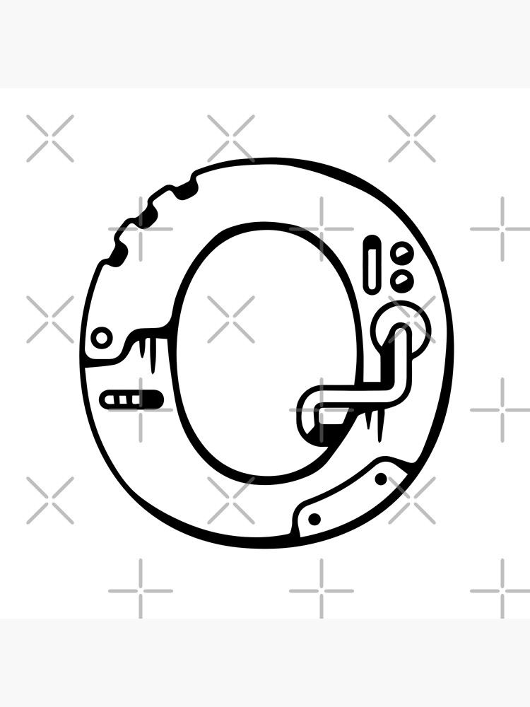 "Robot capital letter O monogram o robotic Tech Mech mecha font ...