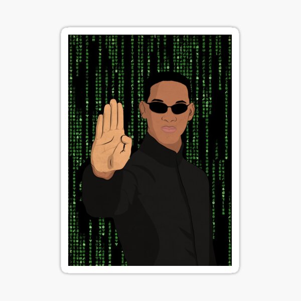 "Will as Neo!" Sticker for Sale by ericgularte | Redbubble