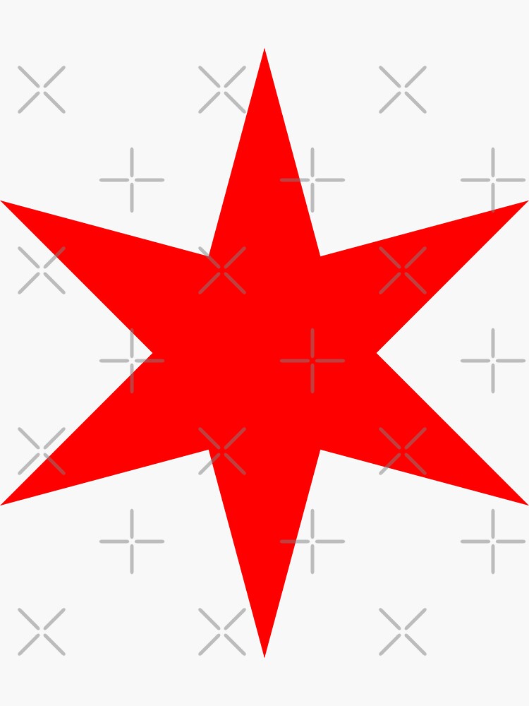 "Chicago Star" Sticker for Sale by trumoose | Redbubble
