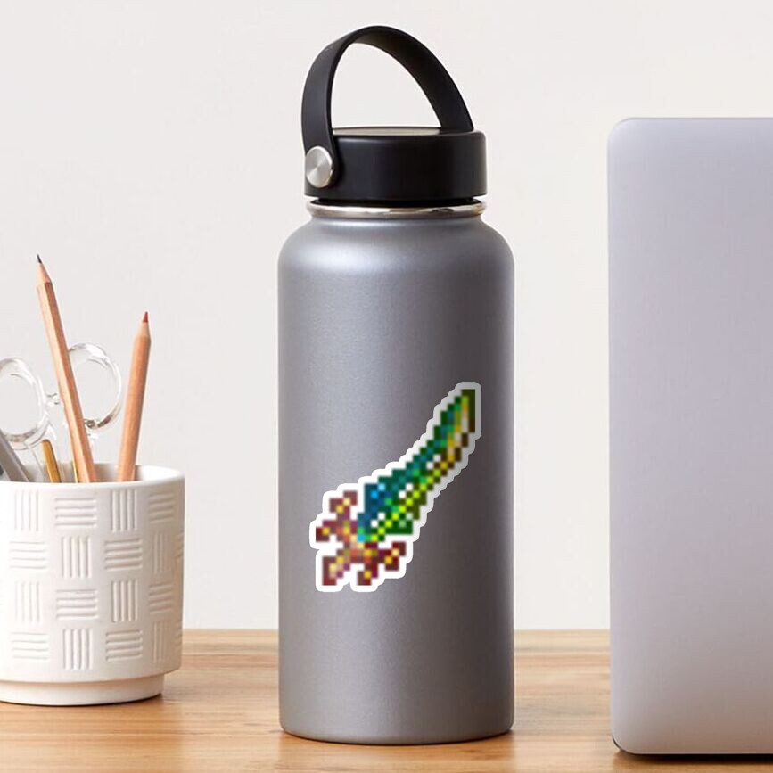"Terraria Terra Blade" Sticker by TheZecrom | Redbubble
