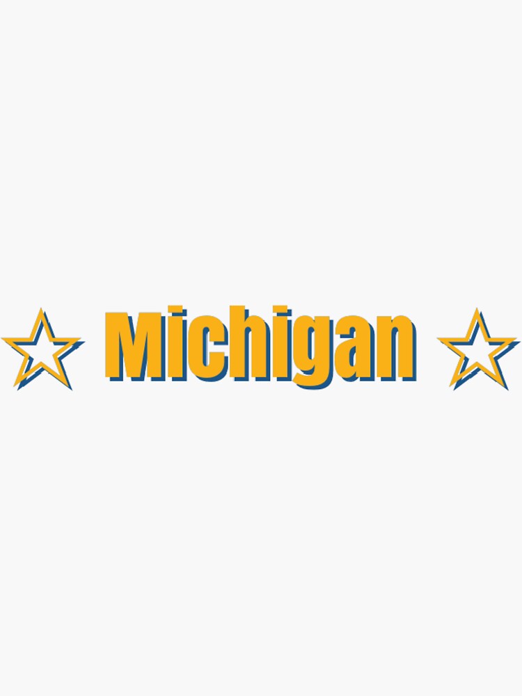 "Michigan Star" Sticker for Sale by ali1004 | Redbubble