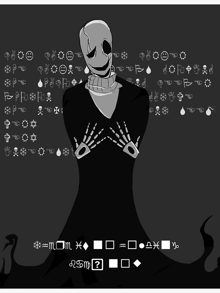 "Gaster" Poster by EveLanceart | Redbubble