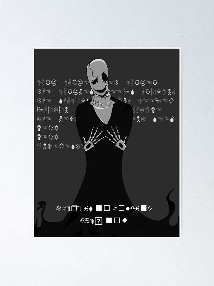 "Gaster" Poster by EveLanceart | Redbubble