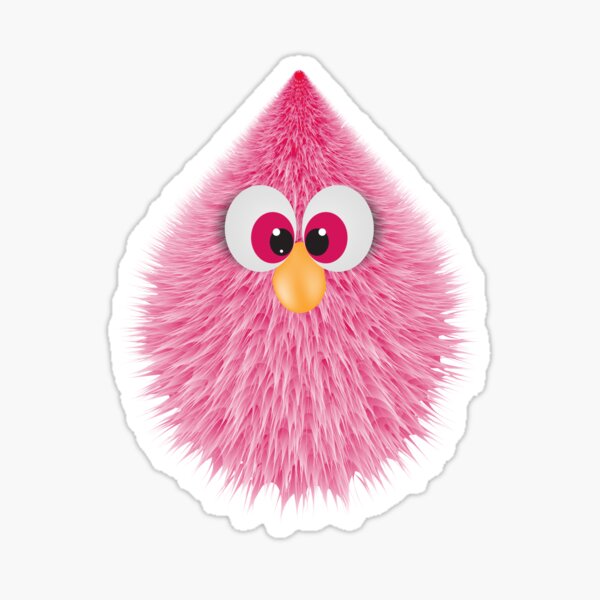 "Best Pretty Pink Cartoon, Pink Face, Pink Bird" Sticker for Sale by ...
