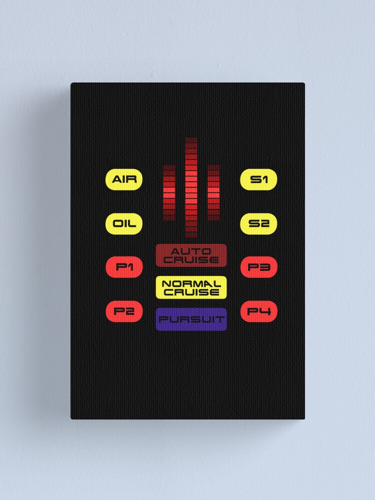 "Knight Rider KITT Car Dashboard Graphic" Canvas Print for Sale by ...