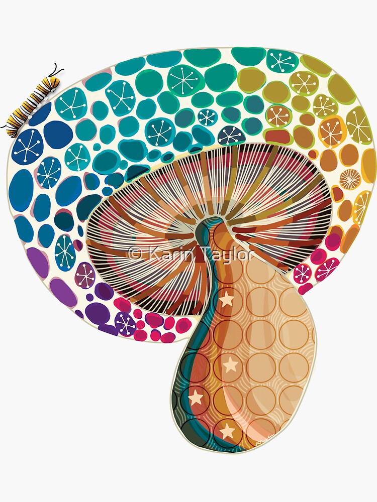 "Magic Mushroom" Sticker for Sale by karin | Redbubble